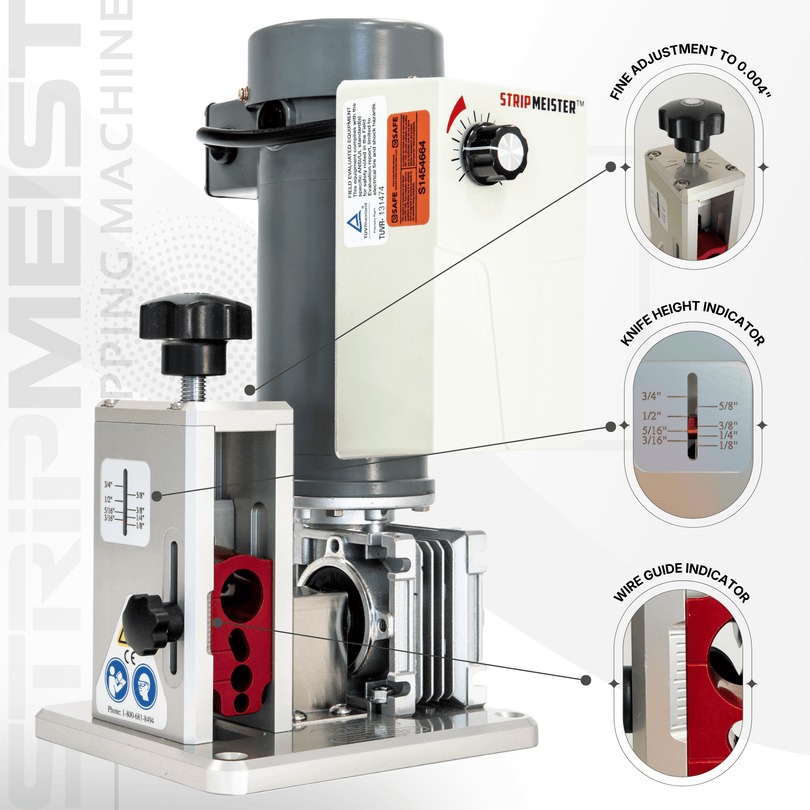 StripMeister E250 Pro Electric Automatic Wire Stripper – STRIPMEISTER
